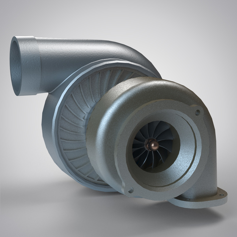 turbocharger turbo 3d model