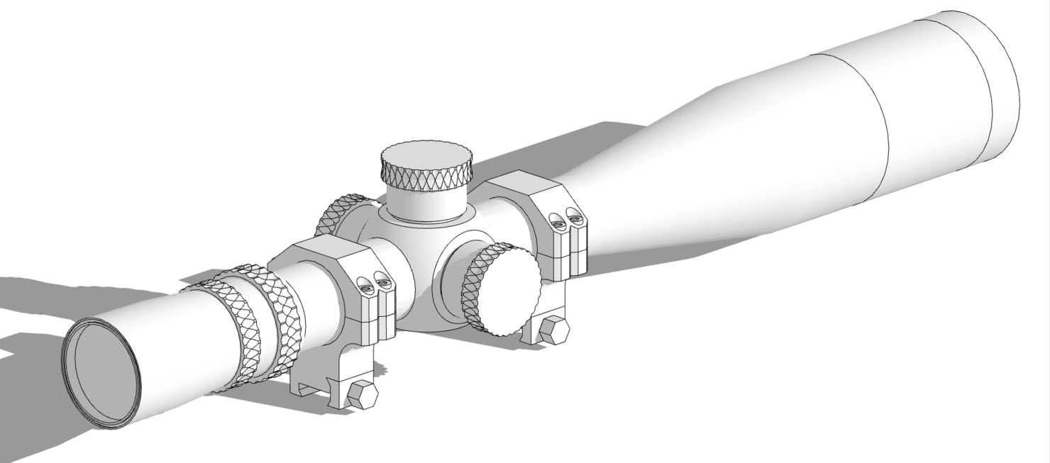 nightforce scope 3d model