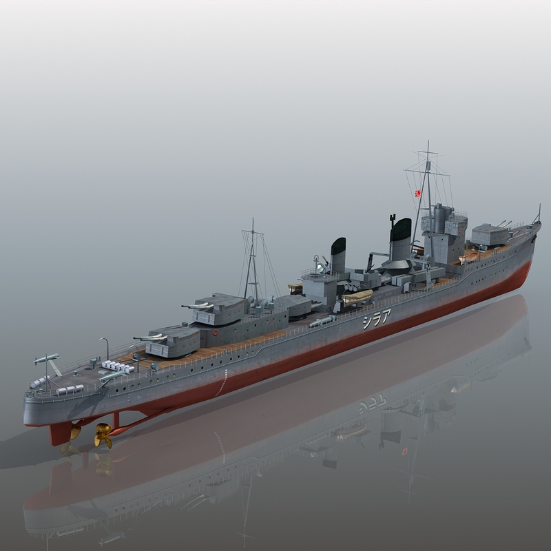 japanese destroyer arashi 3d 3ds