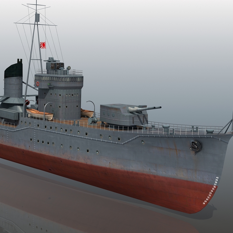 japanese destroyer arashi 3d 3ds