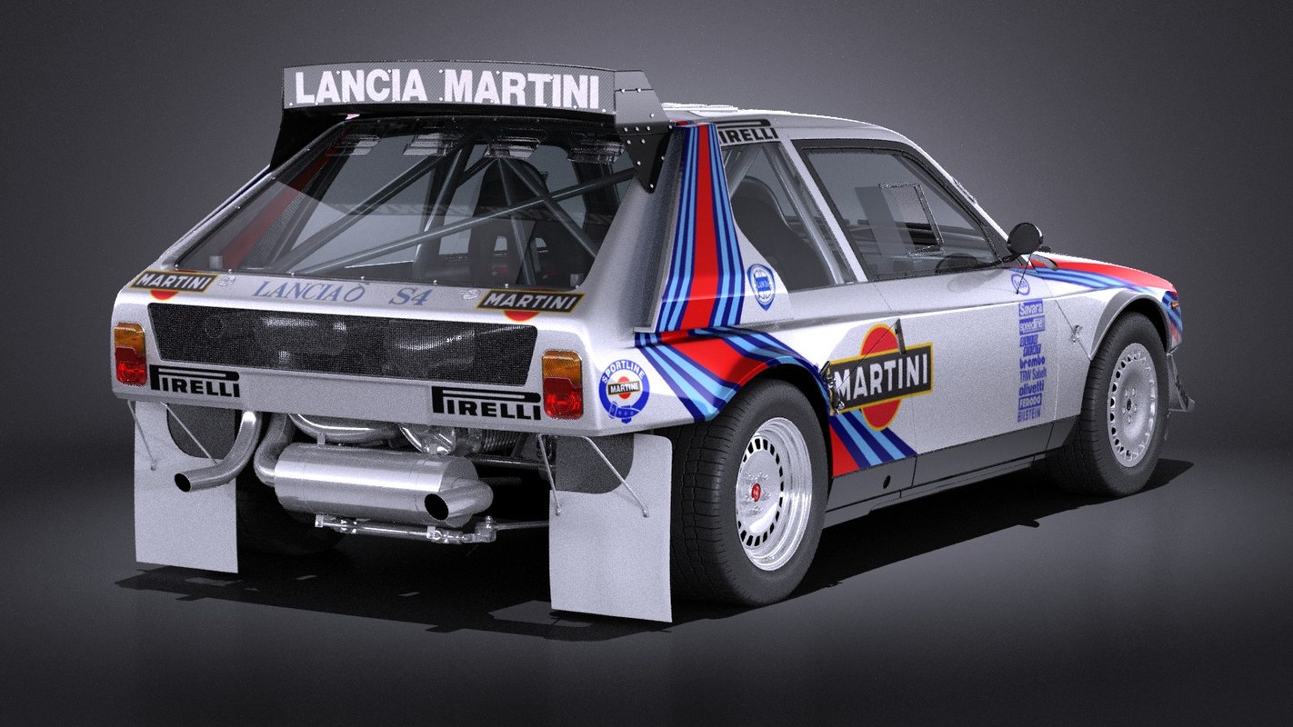 lancia delta s4 3d obj