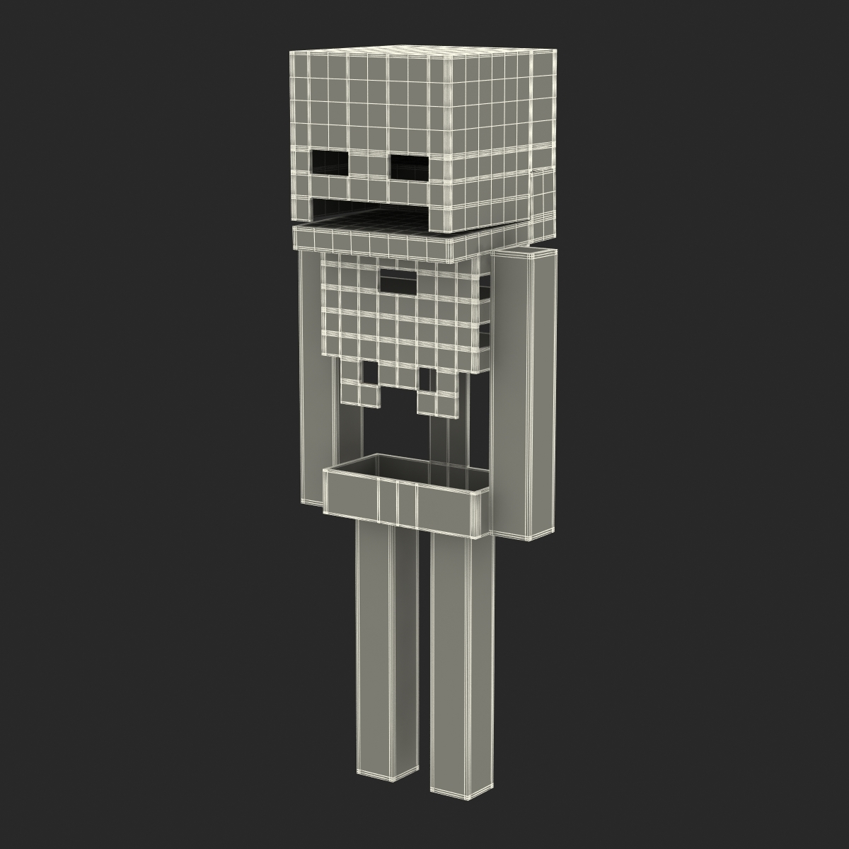 Modello 3D Scheletro di Minecraft - TurboSquid 1017803