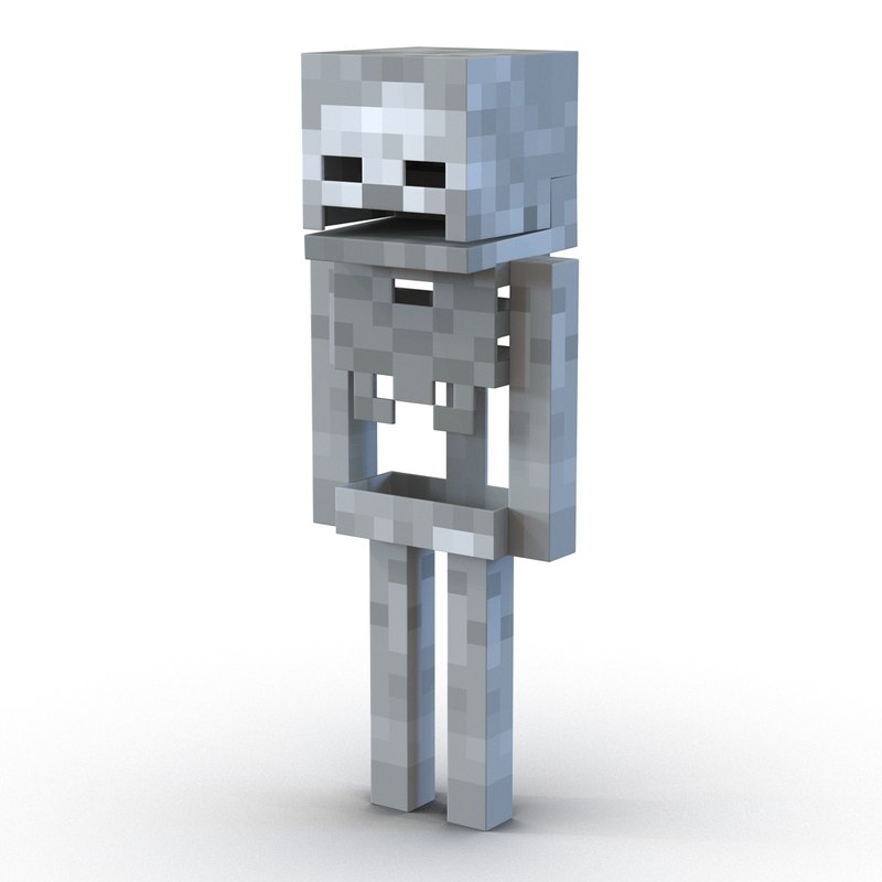 3D model minecraft skeleton rigged modo - TurboSquid 1537617