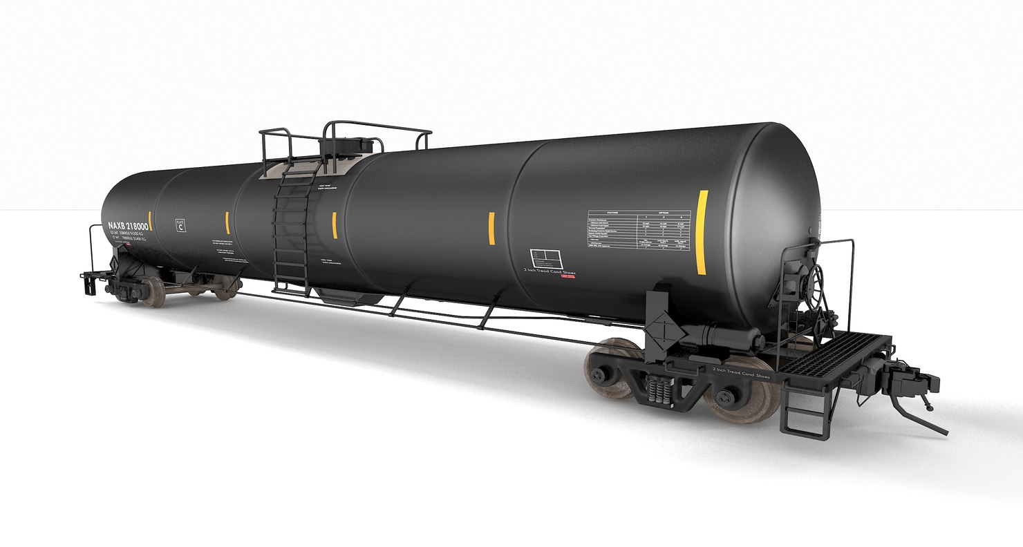 modern oil tanker car obj