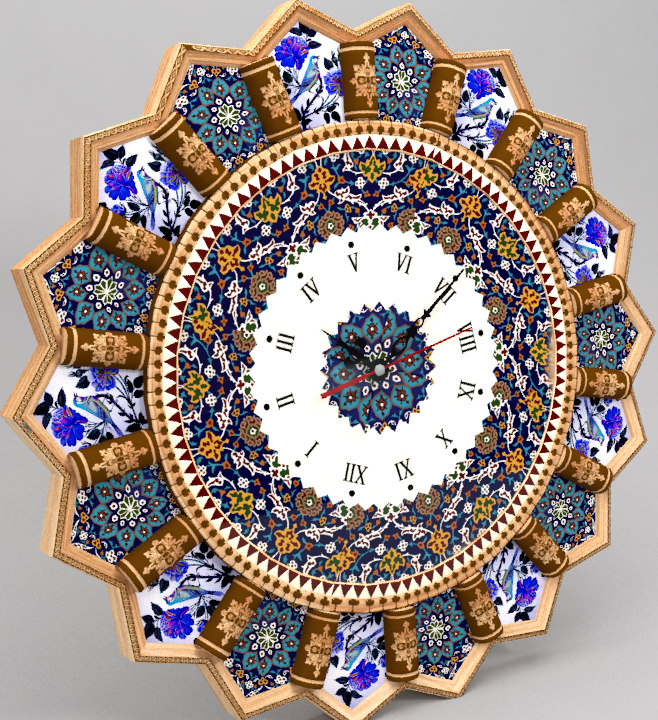 3d iranian clock model
