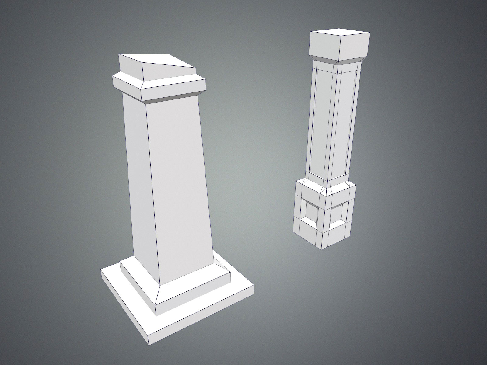 3d model fantasy pillar