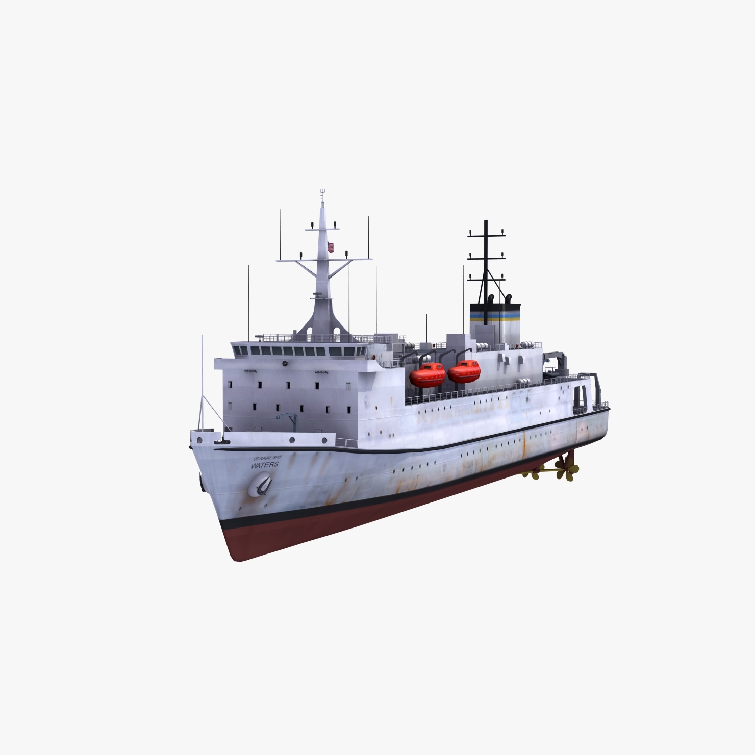 3D usns waters t-ags-45 - TurboSquid 1494086