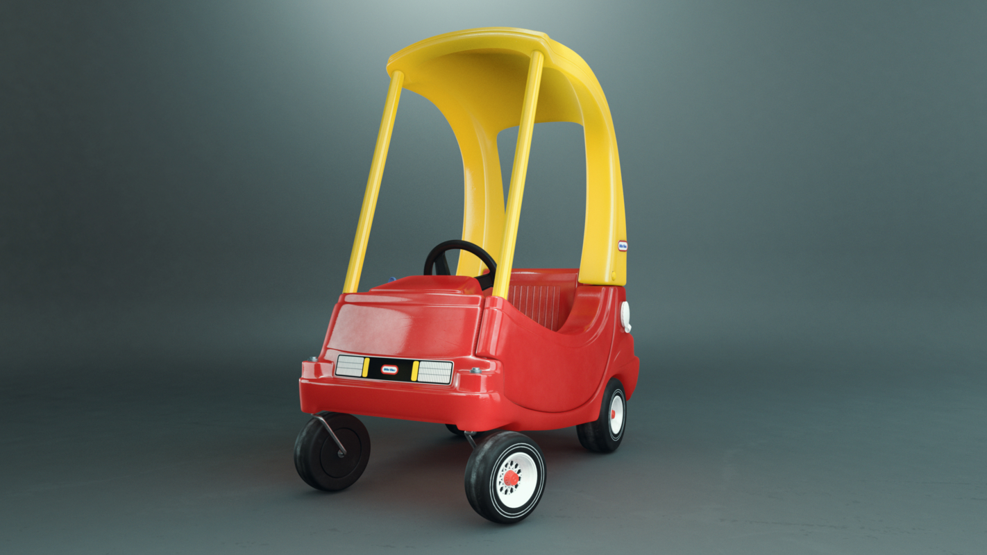 cozy coupe 3d obj