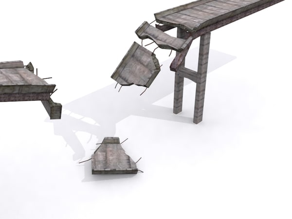 destroyed bridge 3ds