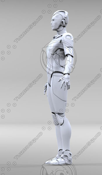 obj cyborg sci-fi robot