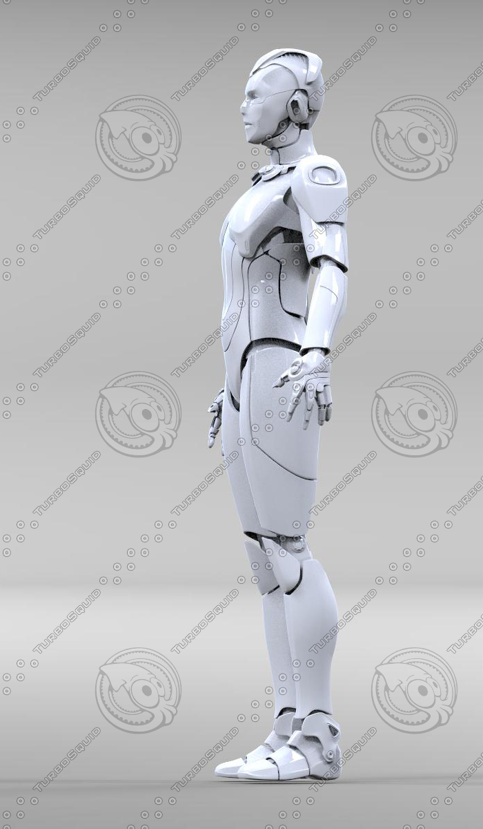 obj cyborg sci-fi robot