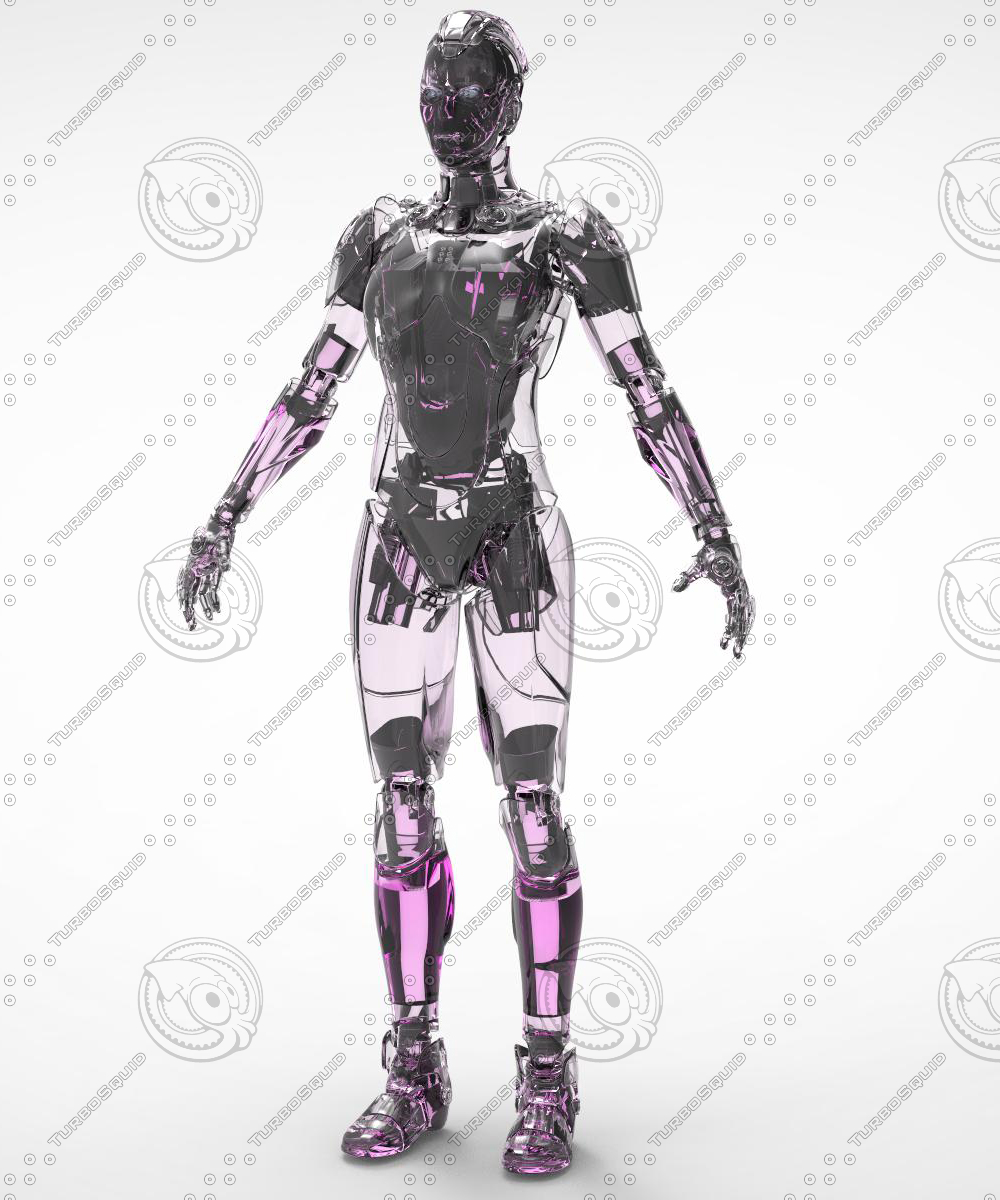 obj cyborg sci-fi robot