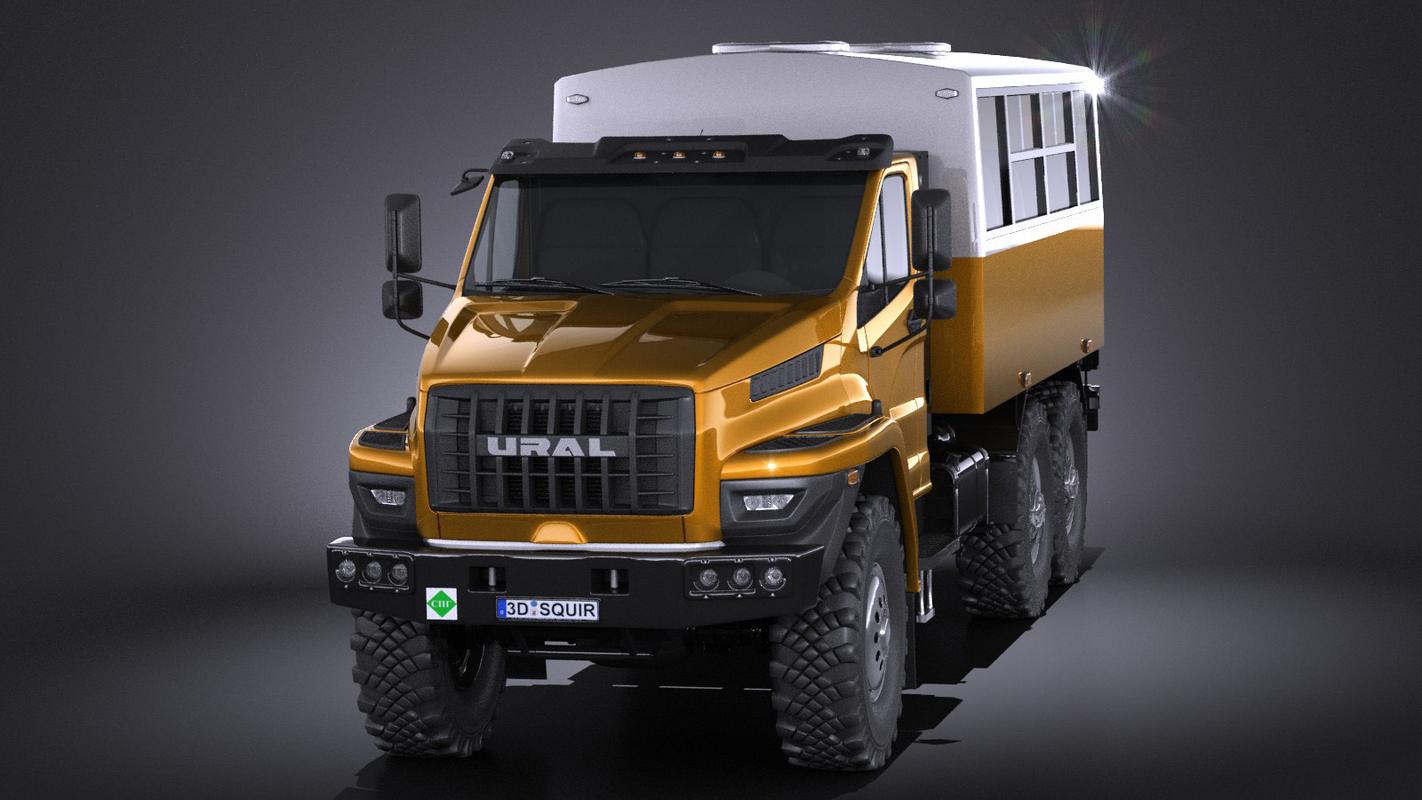 3d gaz ural 2015 model