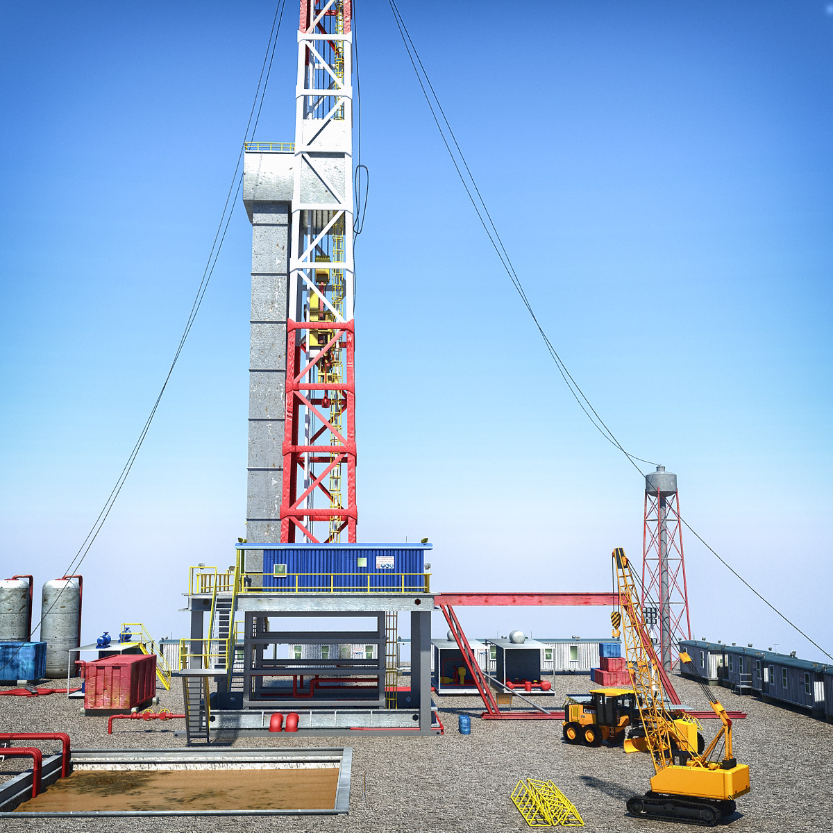 drilling rig 3d model