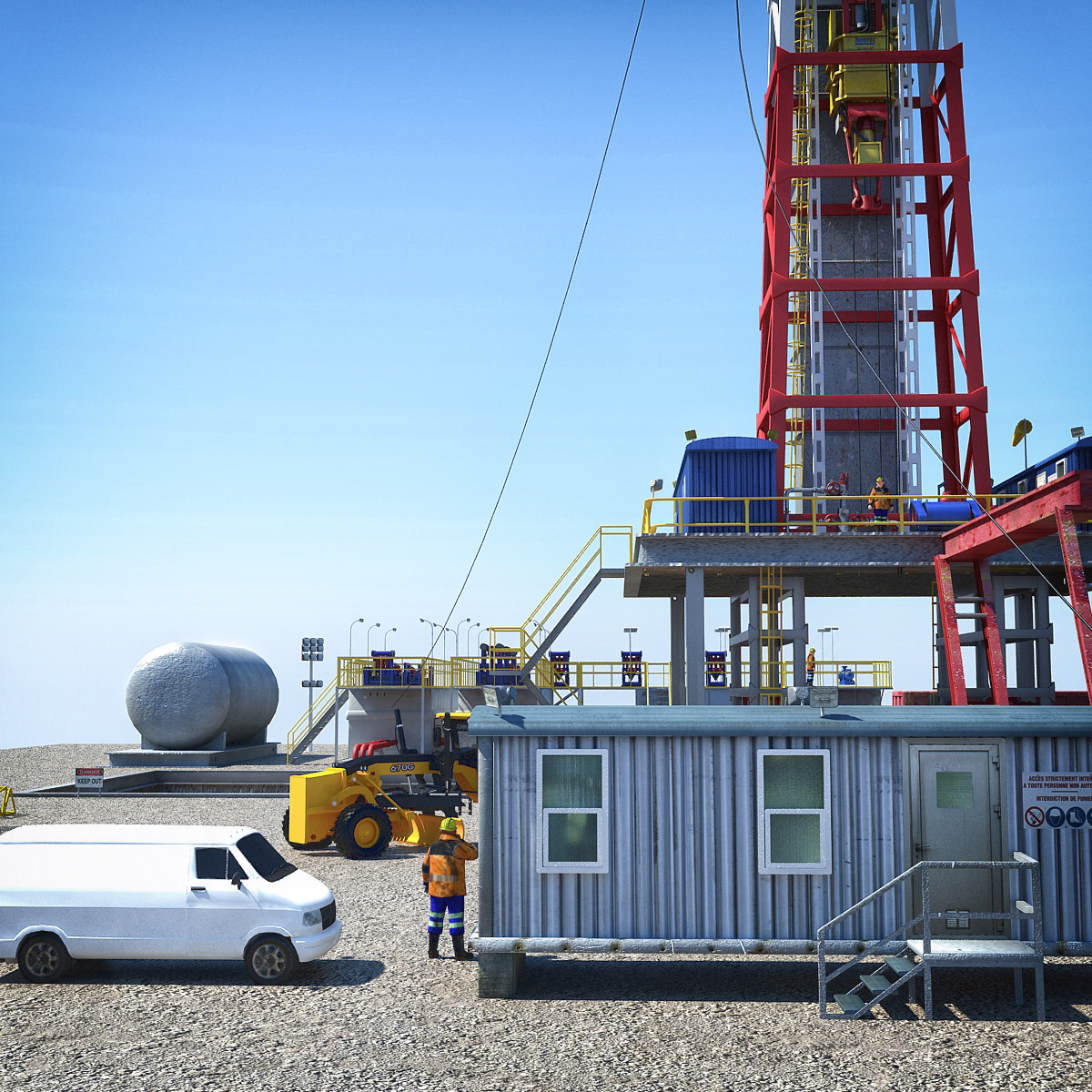 drilling rig 3d model
