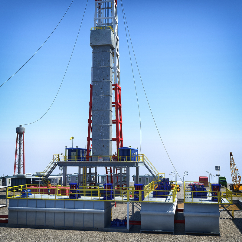 drilling rig 3d model