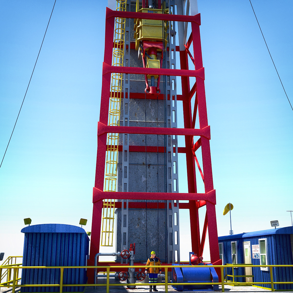 drilling rig 3d model