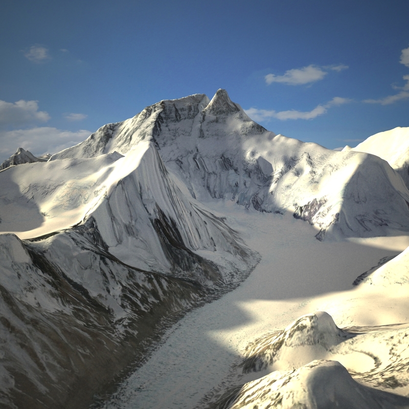 mount everest 3d model