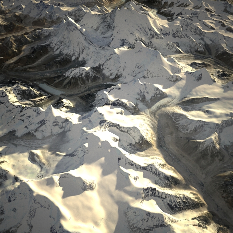 mount everest 3d model