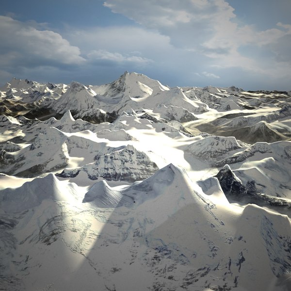 mount everest 3d model