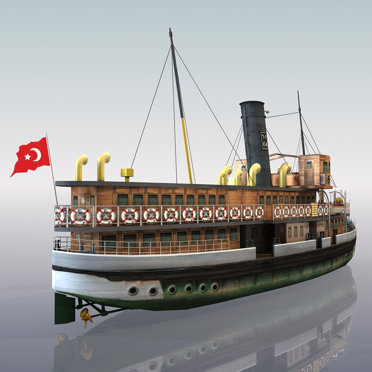 bosphorus steamship 3d model