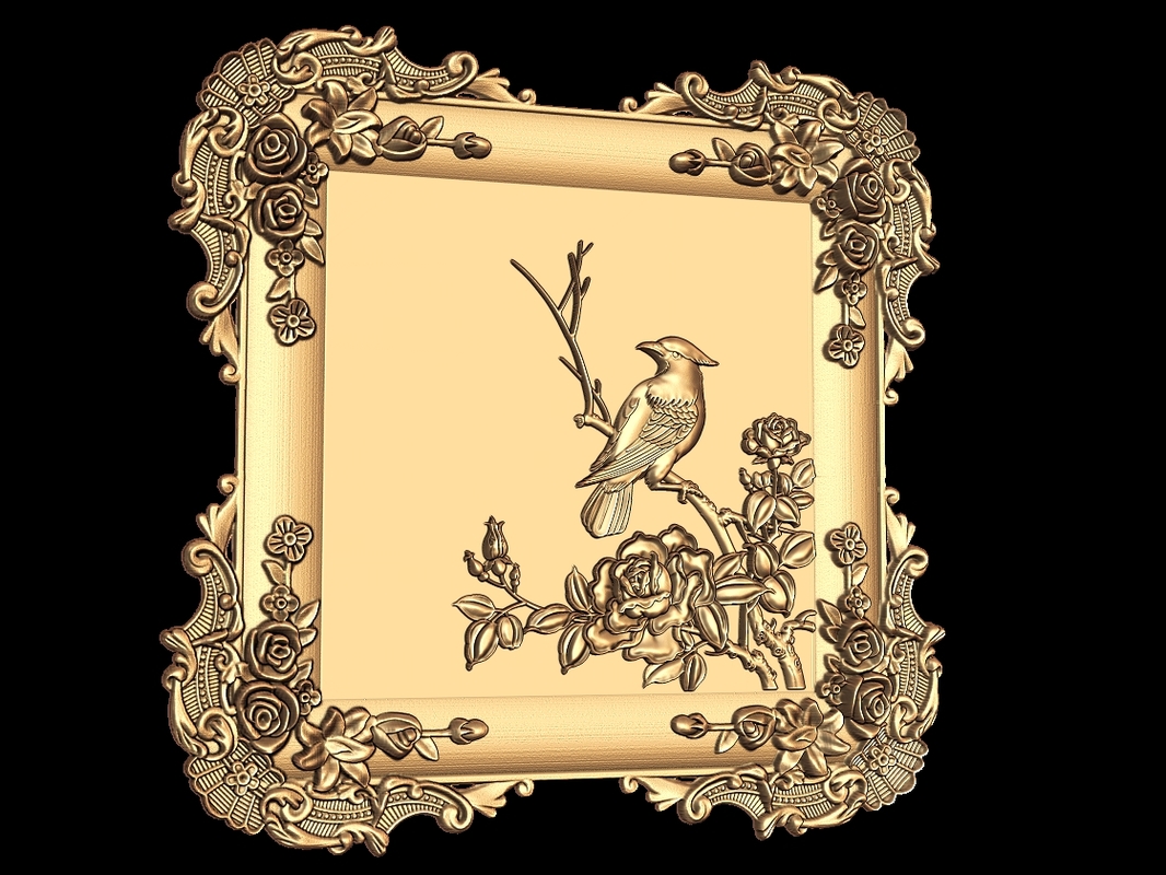 3d model of stl cnc router engraving