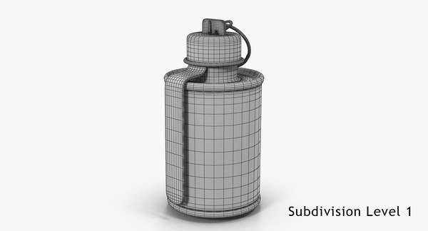 grenade rog-43 3d model