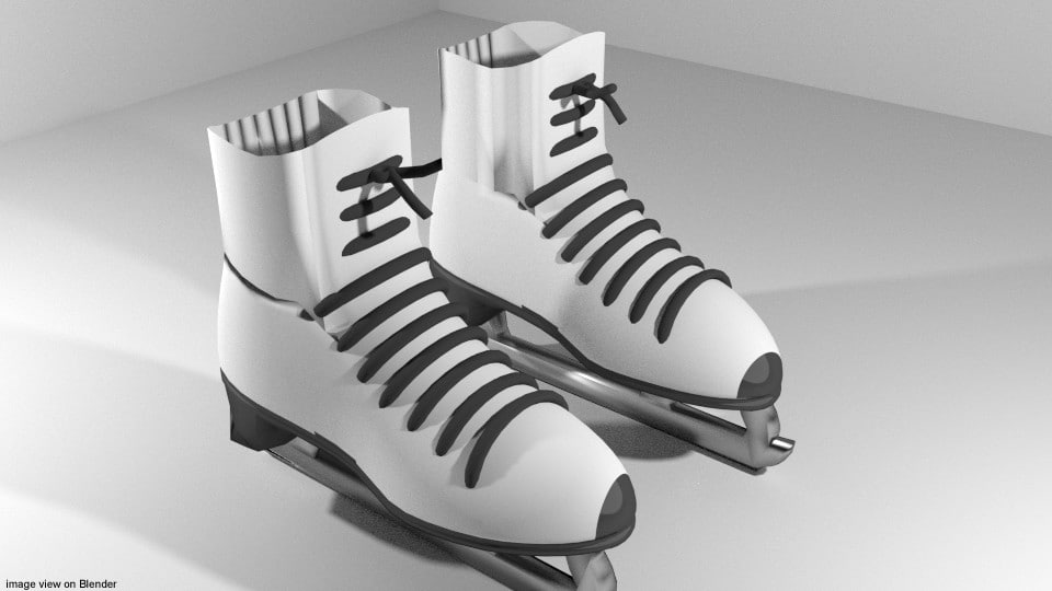 3d ice skate model