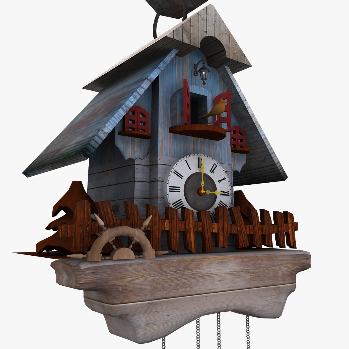 cuckoo clock 3d model
