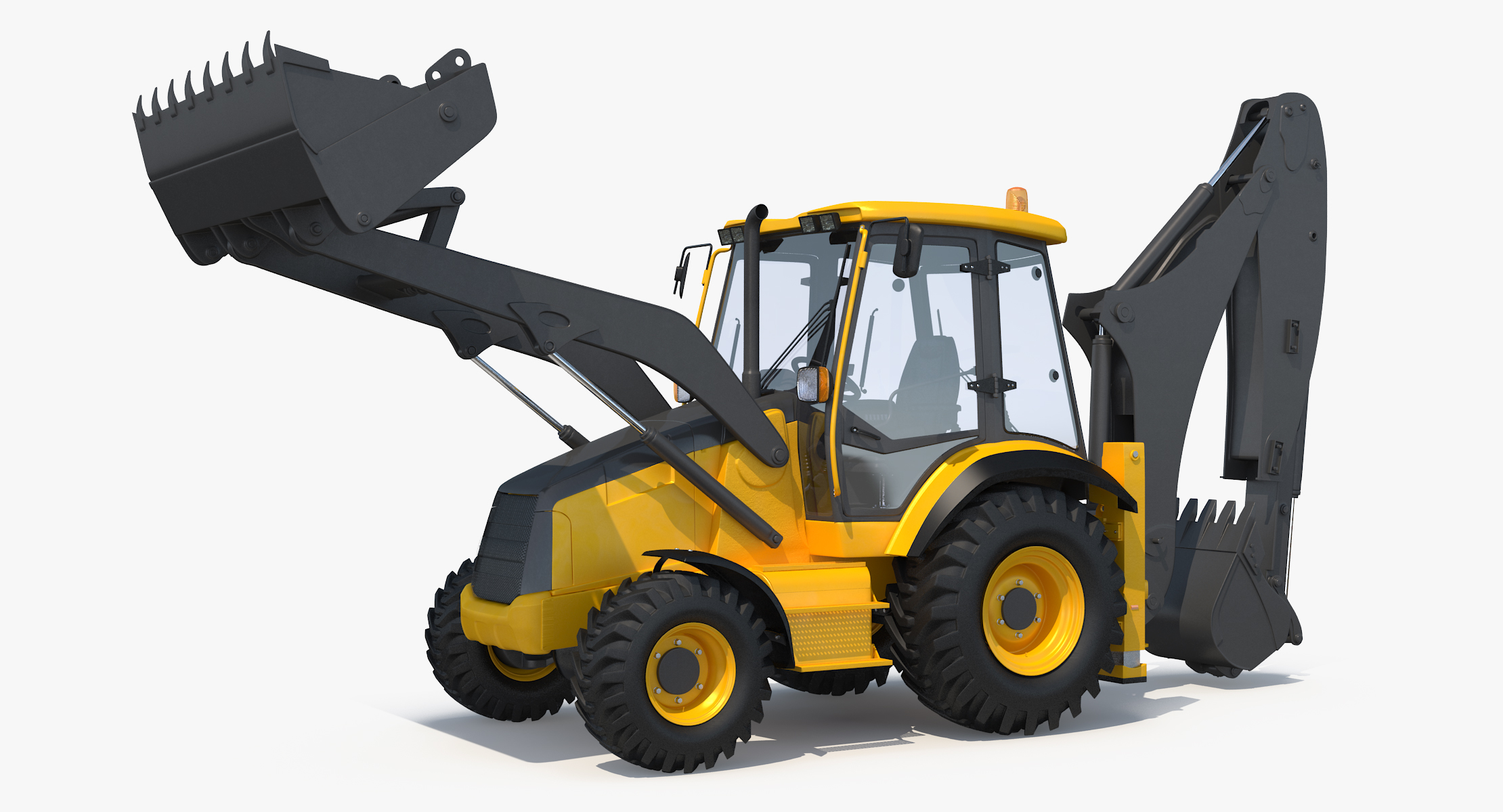 backhoe forklift rigged lift max