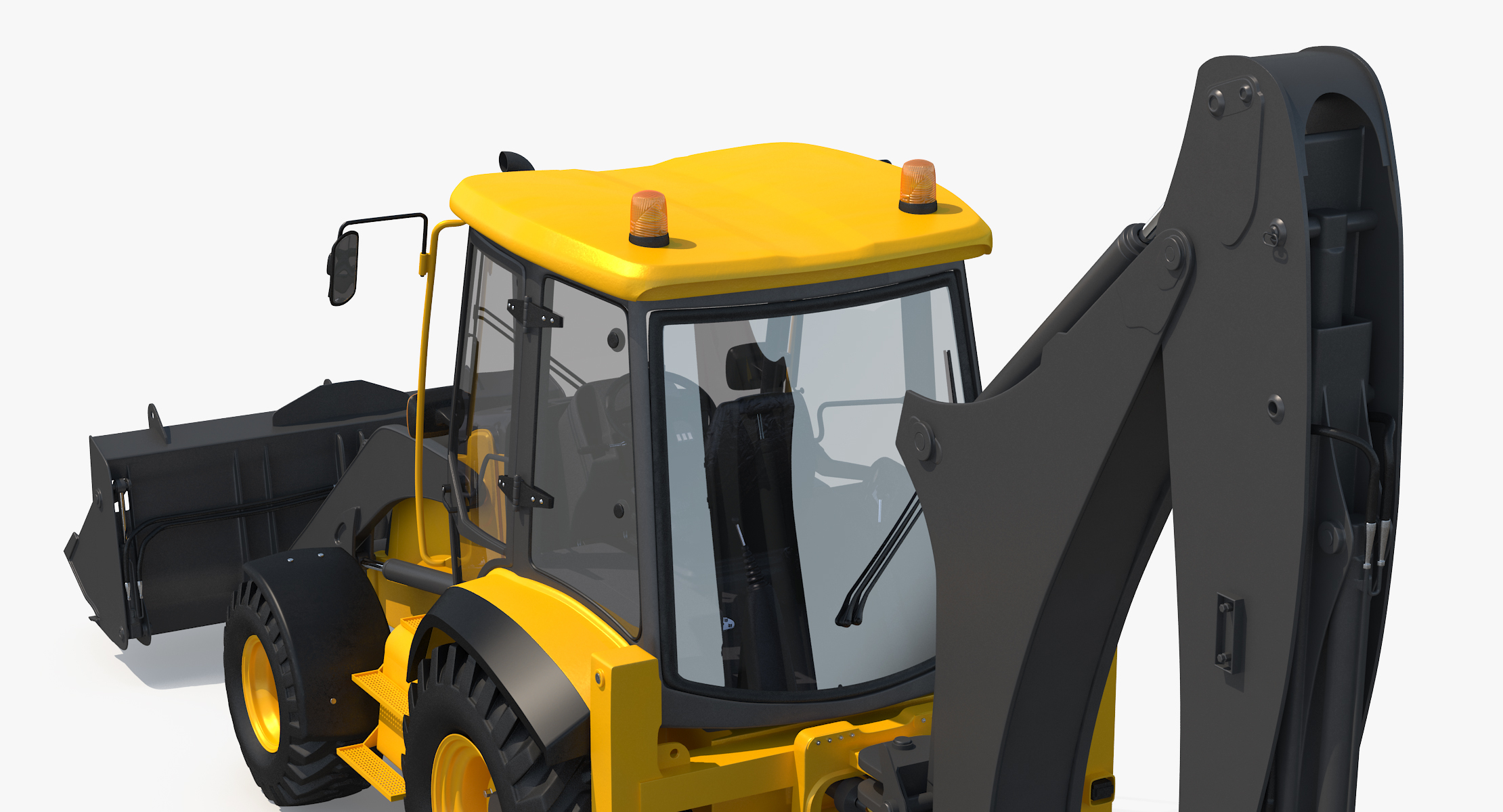 backhoe forklift rigged lift max