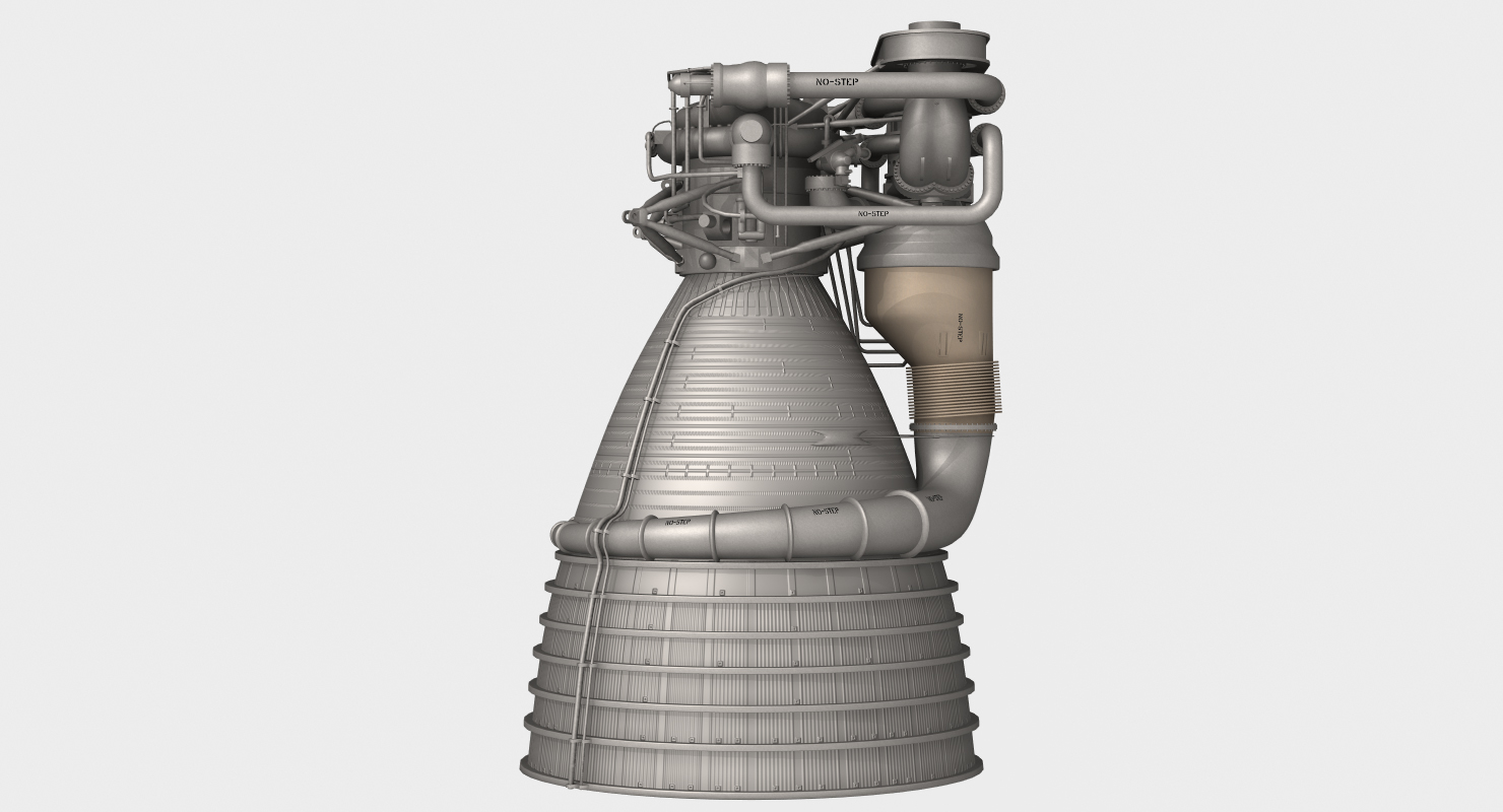 3d f-1 engine saturn v