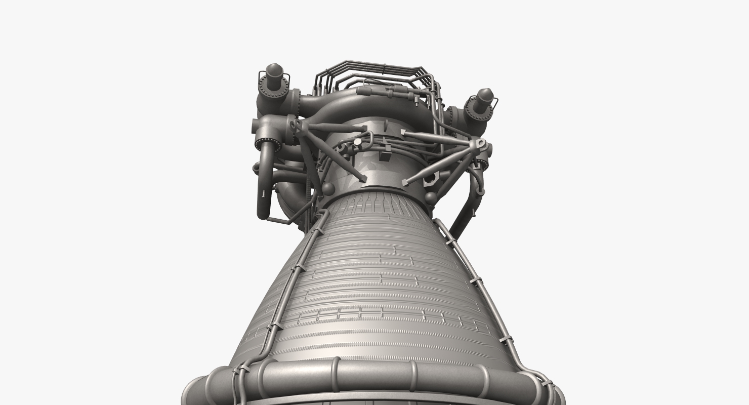 3d f-1 engine saturn v