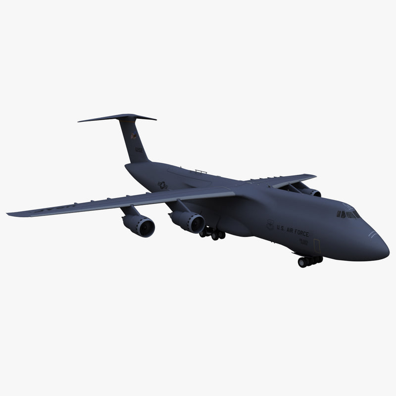 3d lockheed martin c5 galaxy model