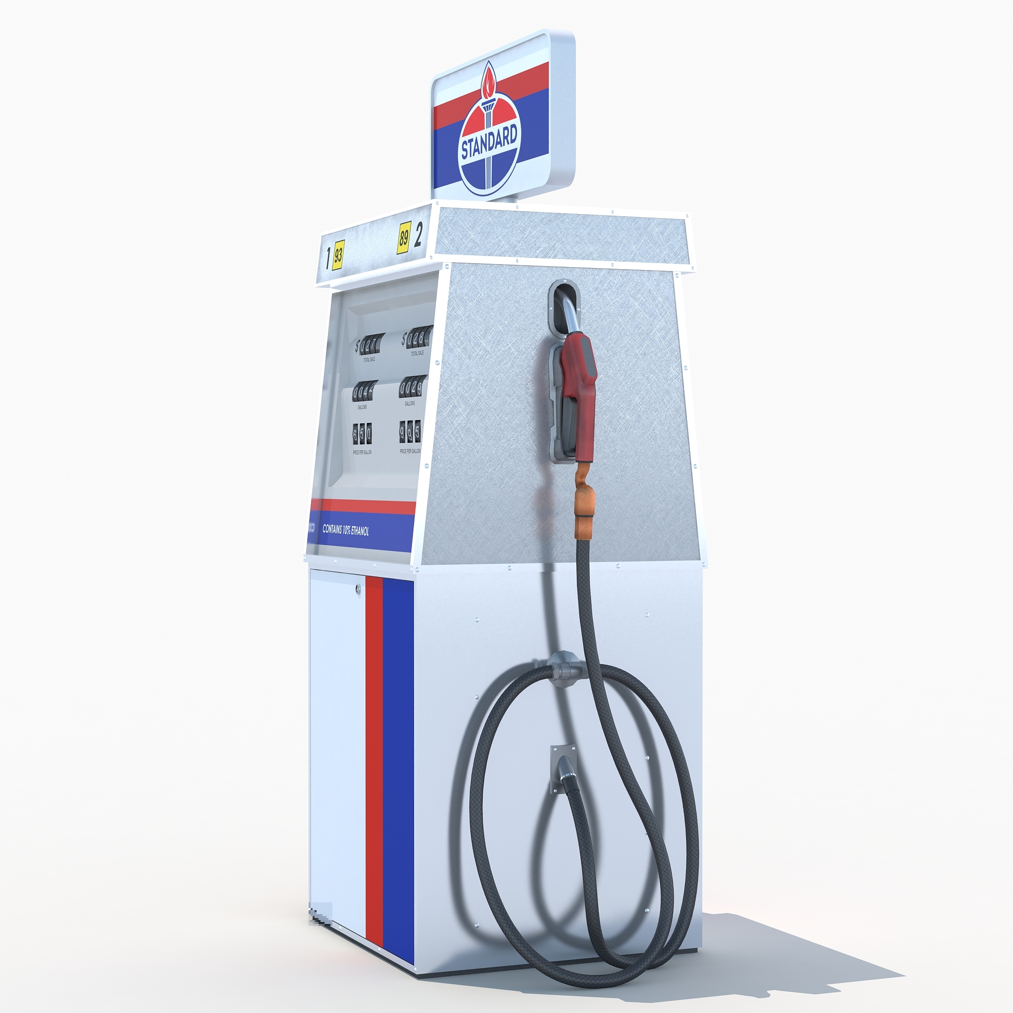 3d model of standard fuel dispenser