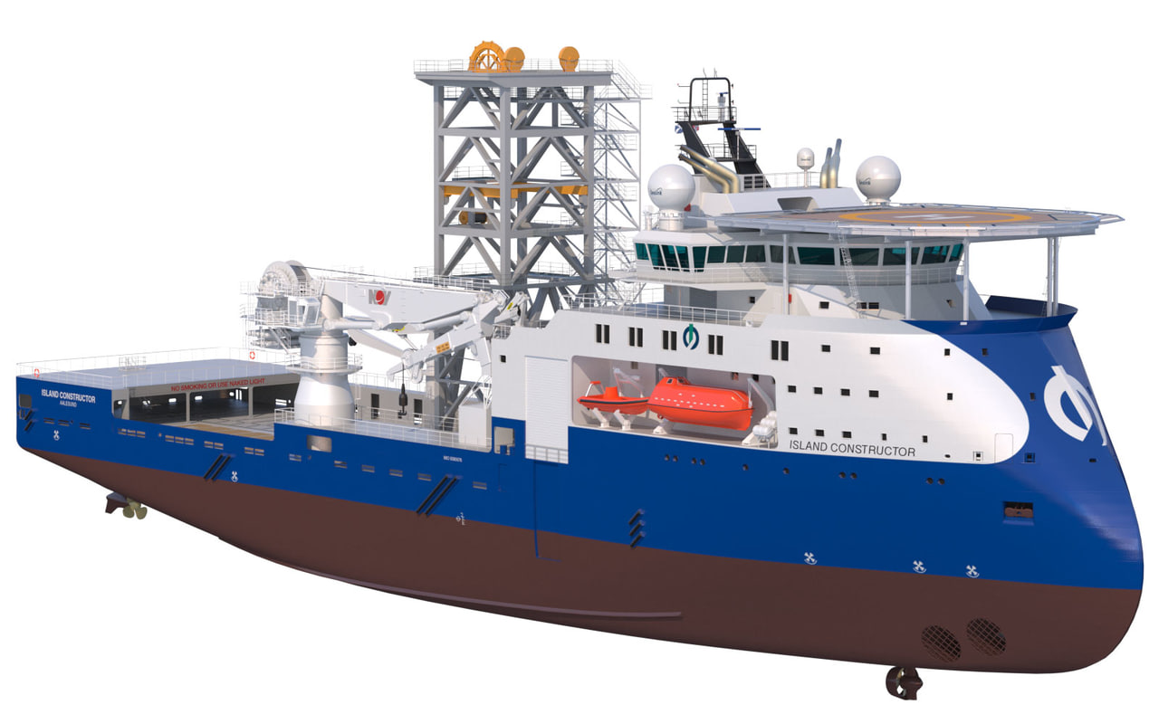3d model construction vessel island constructor