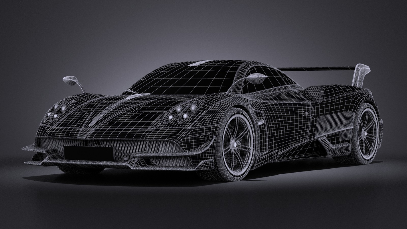 3d pagani huayra bc