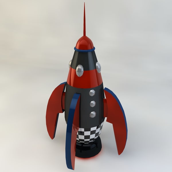 rocket toy 3d model