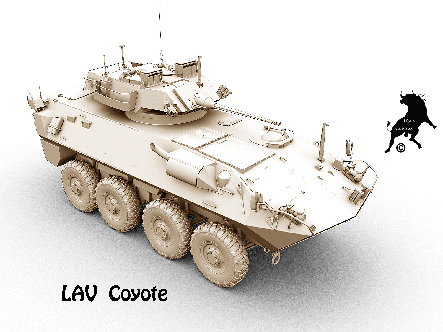3d model lav coyote