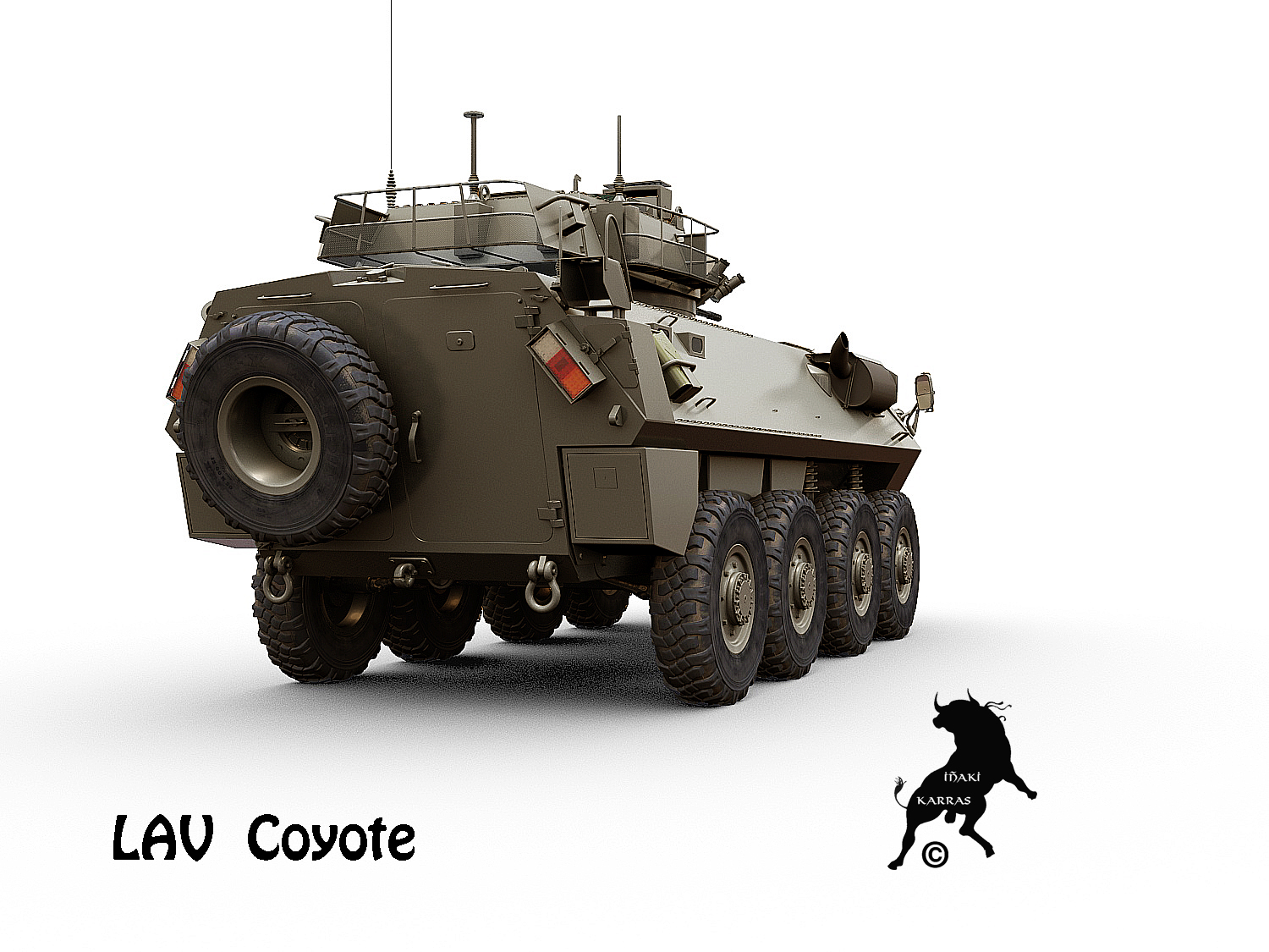 3d model lav coyote
