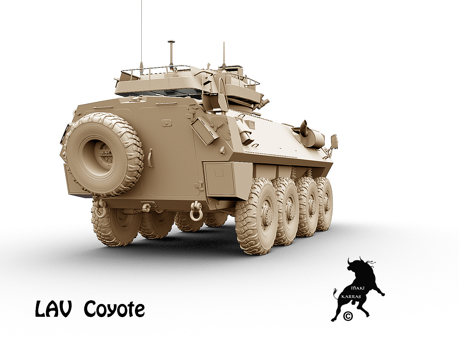 3d model lav coyote