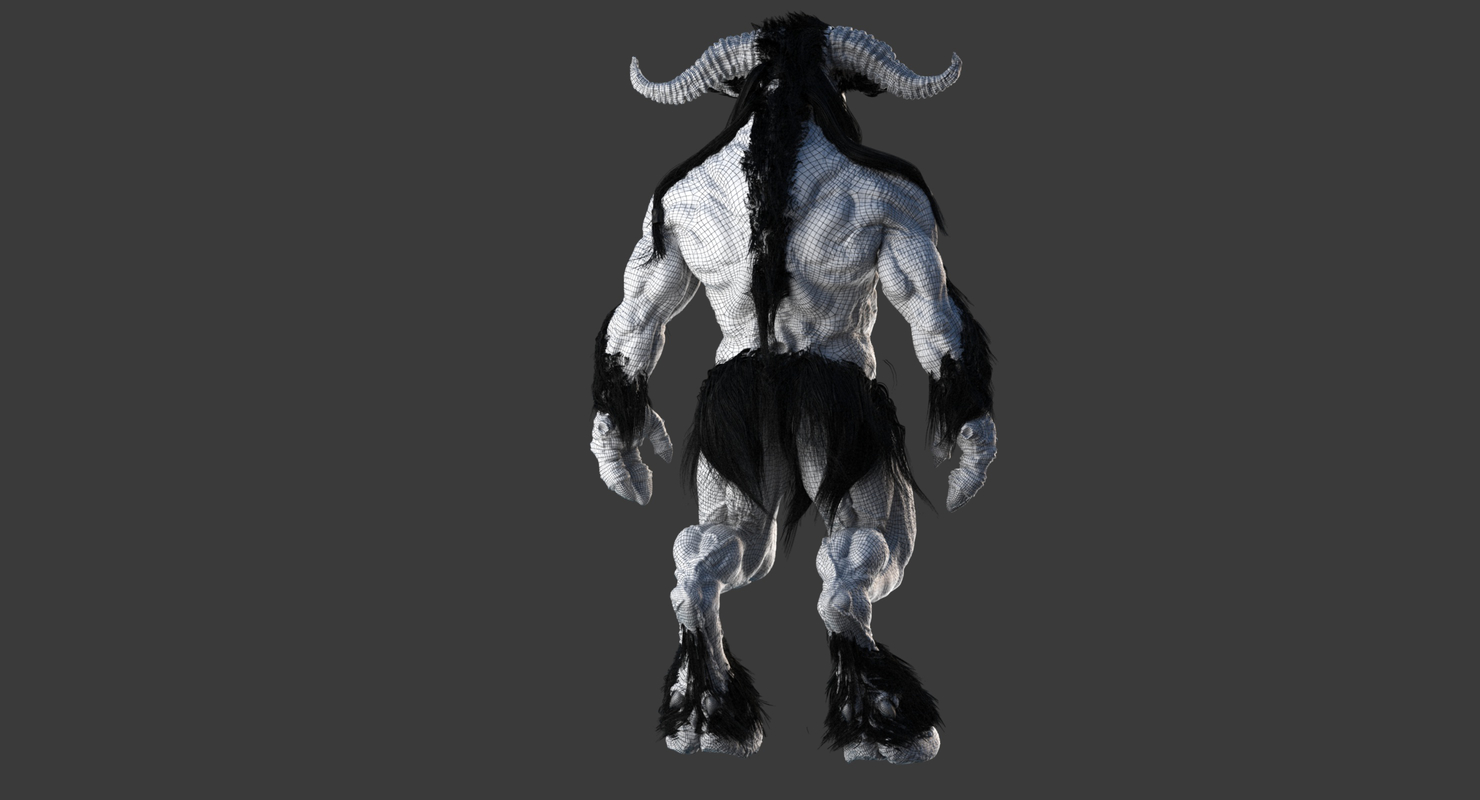 3d max minotaur animation