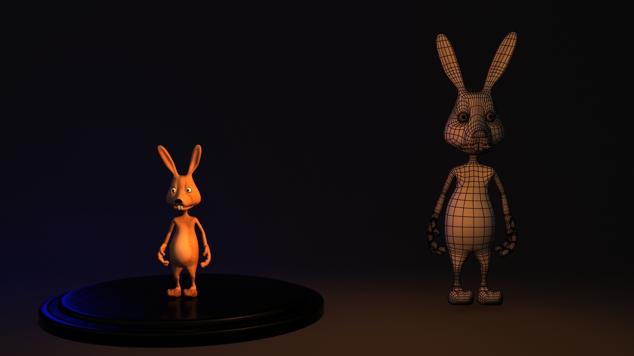 max rabbit character rigged