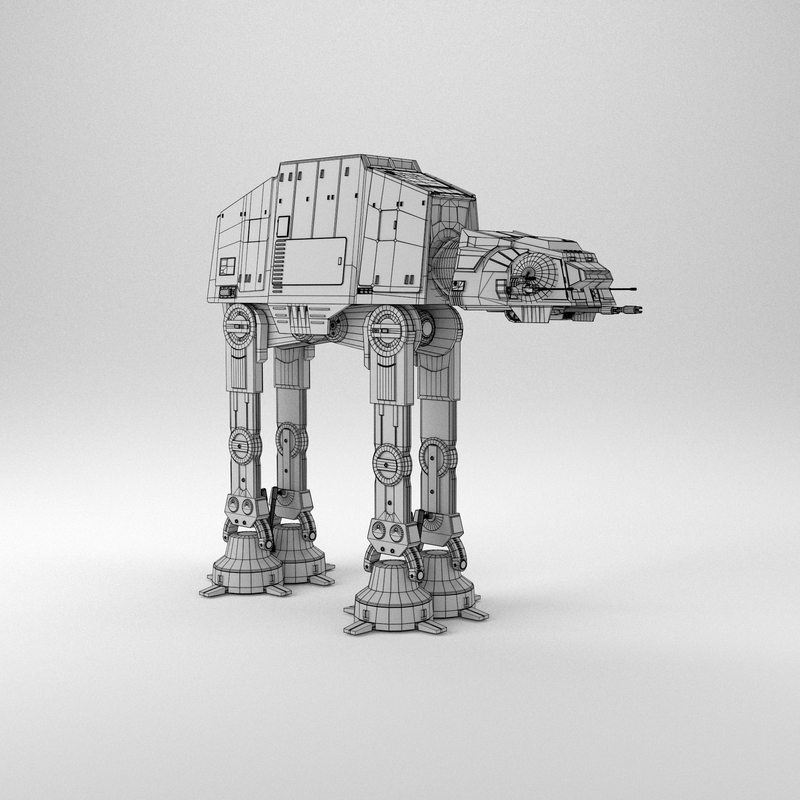 3d at-at walker star wars