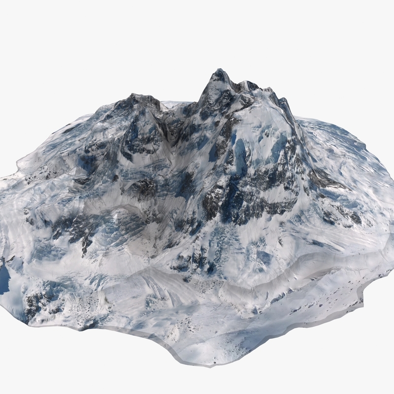 3d model mountain