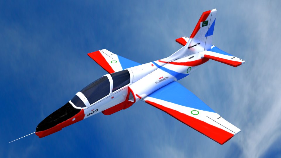 3d model of k-8 jet