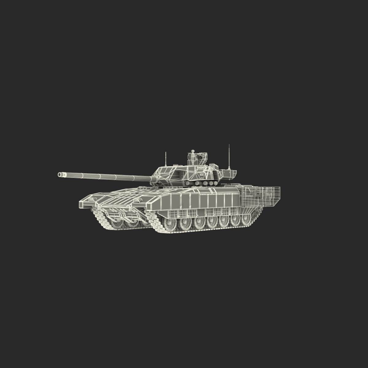 3d russian main battle tank model
