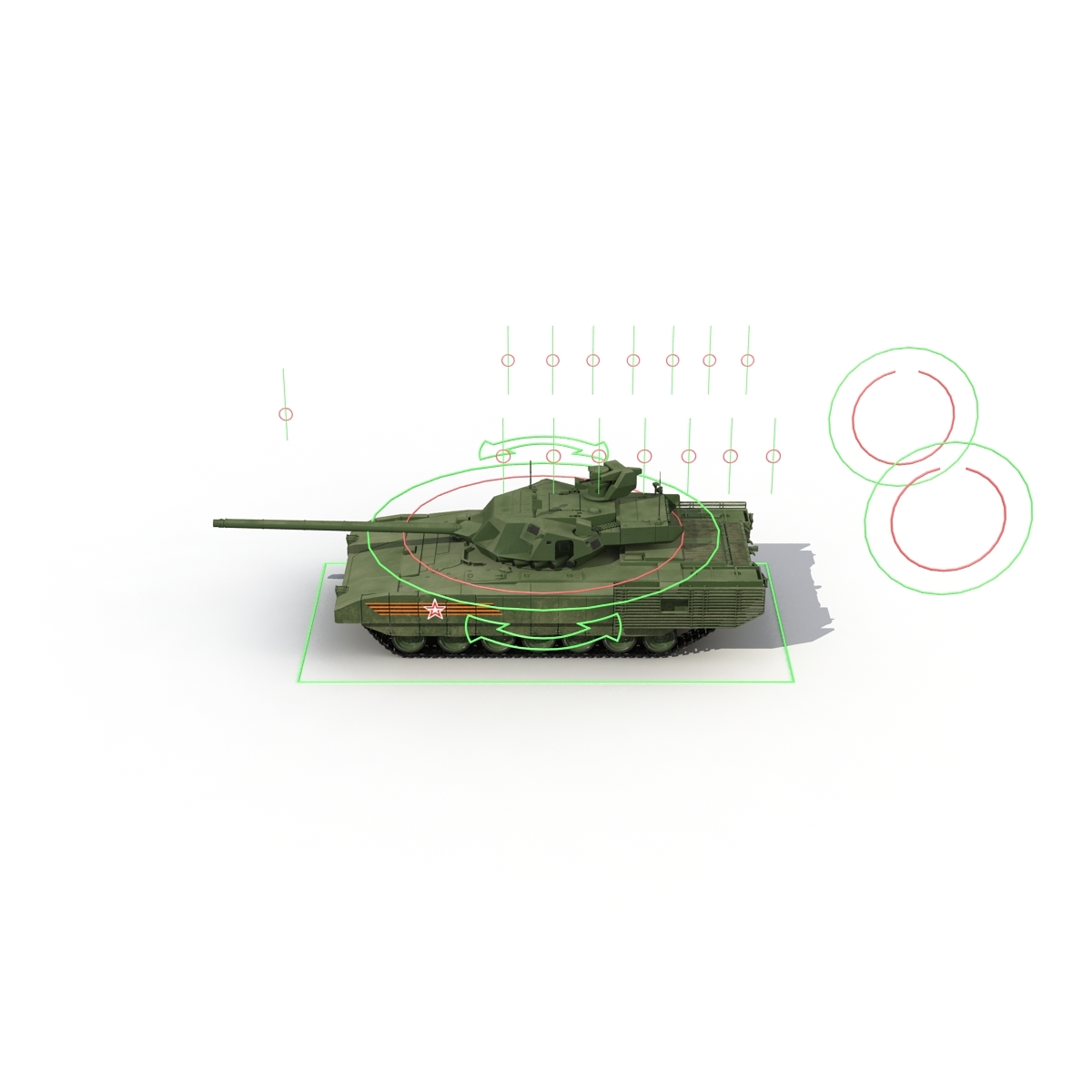 3d russian main battle tank model