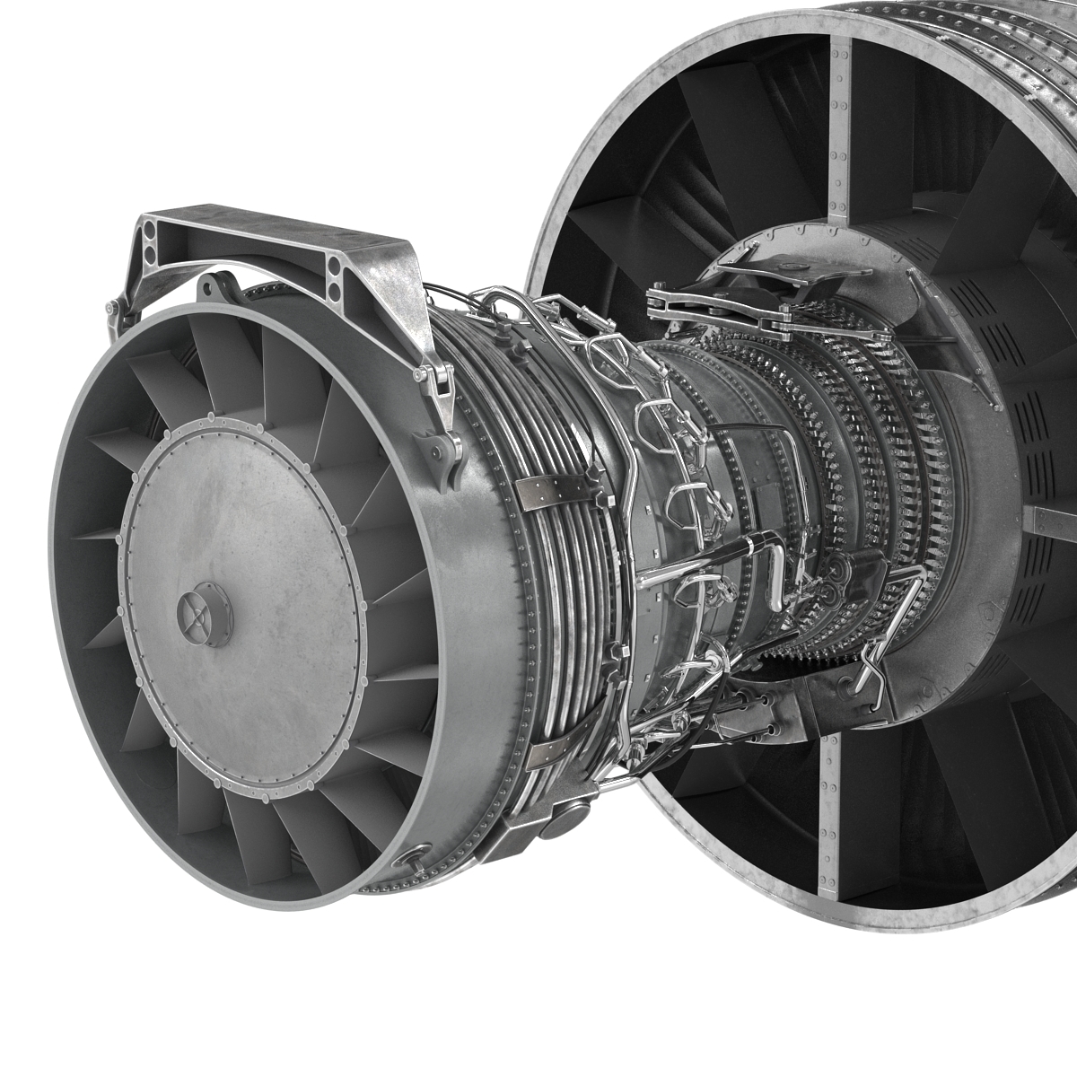 3ds turbofan aircraft engine