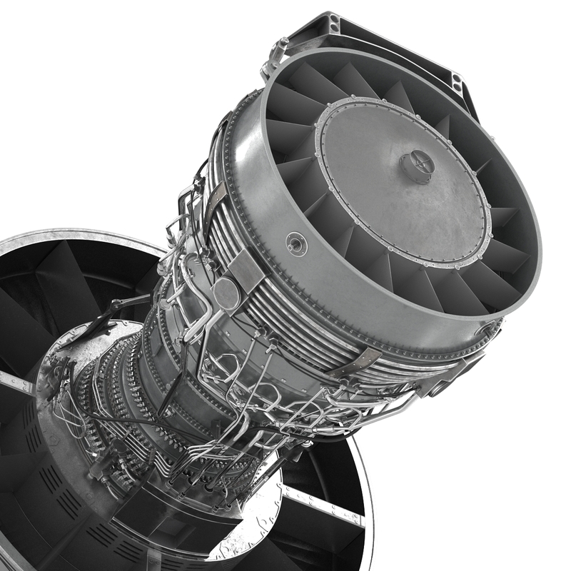 3ds turbofan aircraft engine
